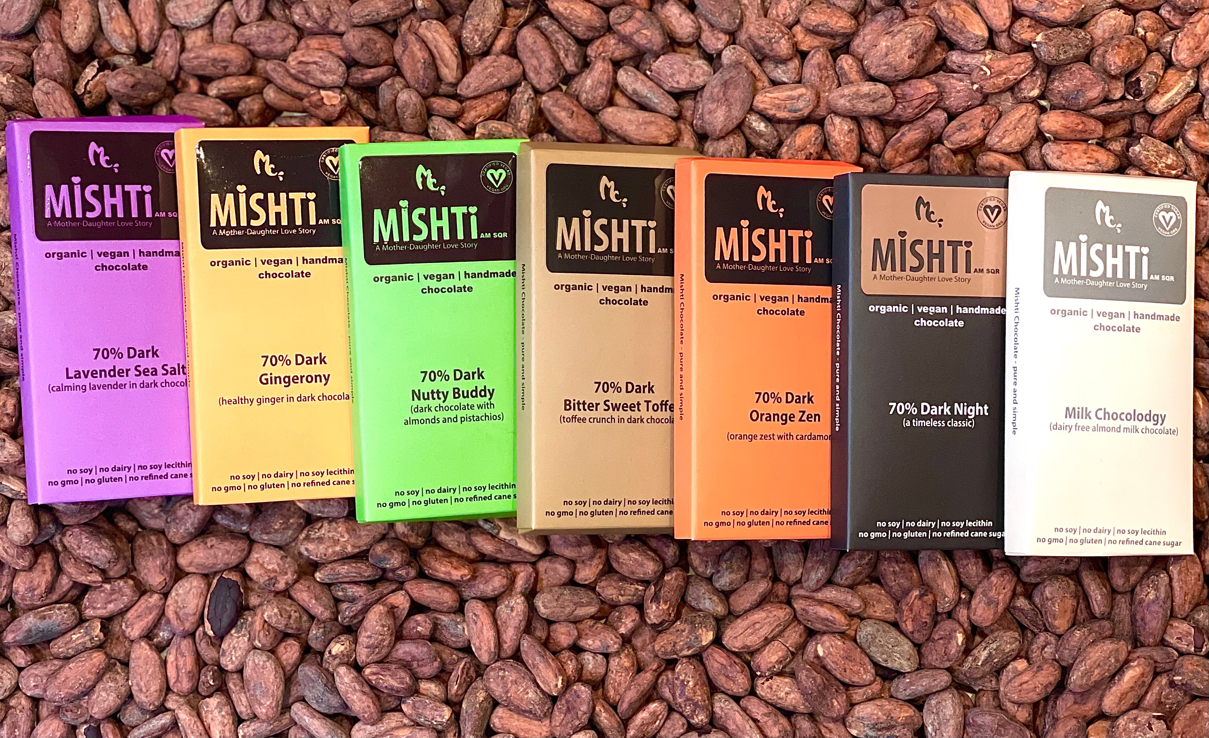 Mishti Collection - 7 finest chocolates – Mishti - Organic Vegan ...